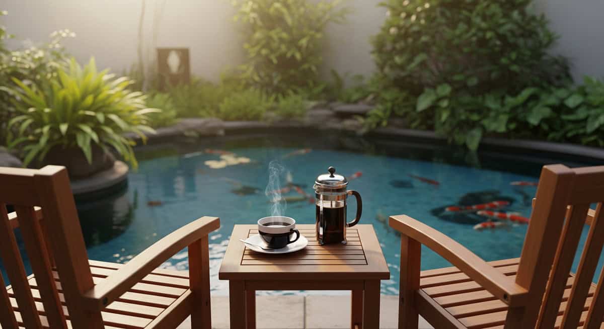 5 Elemen Kunci Pojok Kopi Tepi Kolam (Ciptakan Oase Anda)